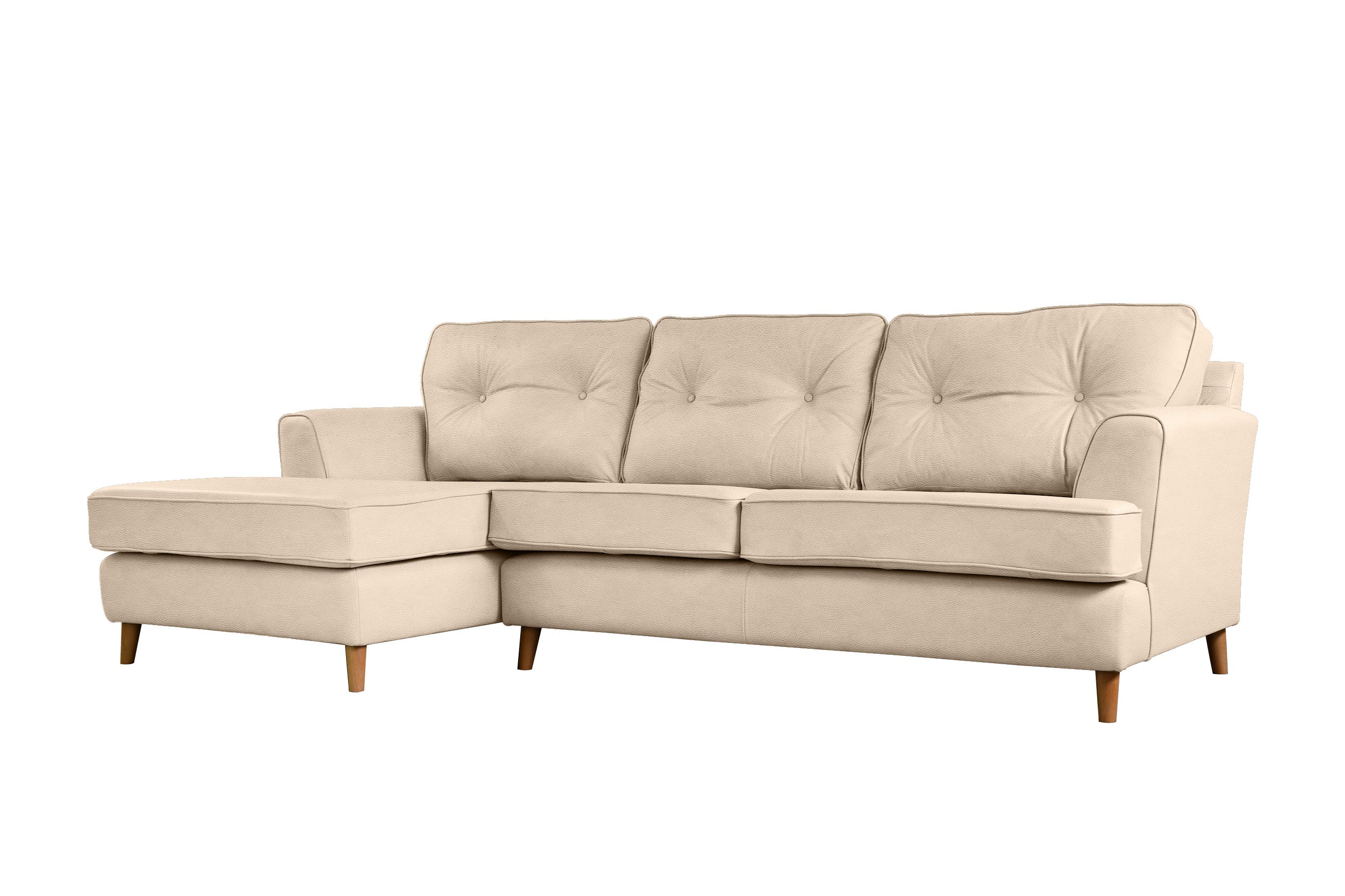 Poppy Chaise Sofa Option 2 Milton Stone – SofaSofa